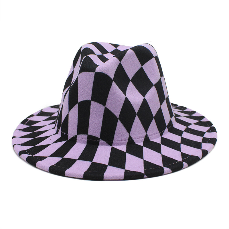 Classic Checkered Fedora Hats > Dressy Hats > Mezon Handbags