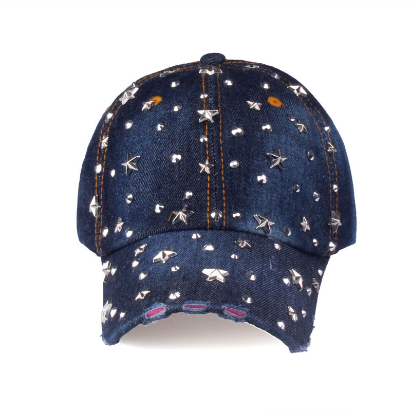 Star Studs & Stone Denim Cap > Rhinestone Hats > Mezon Handbags