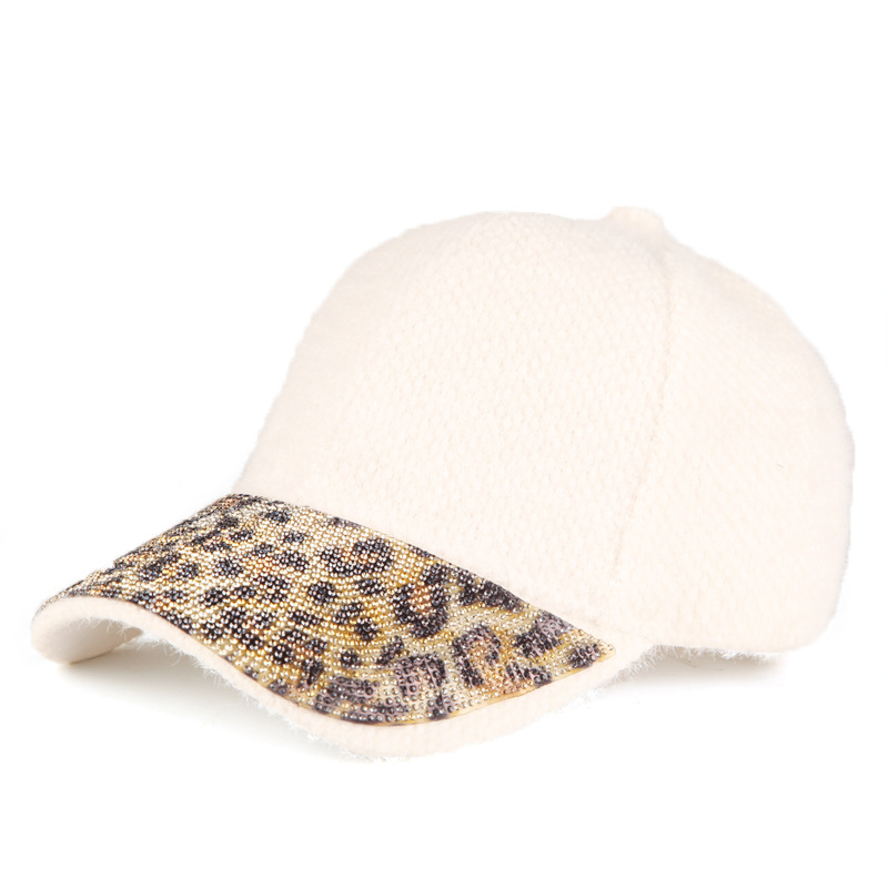 Warm Leopard Stone Cap wholesale > Hats , Caps > Mezon Handbags