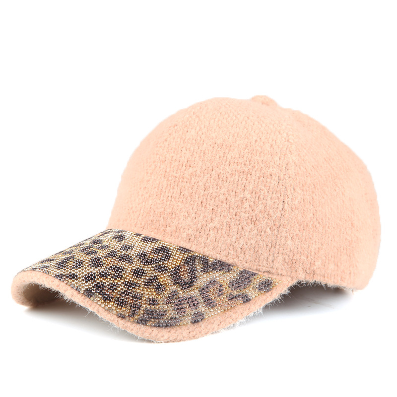 Warm Leopard Stone Cap wholesale > Hats , Caps > Mezon Handbags