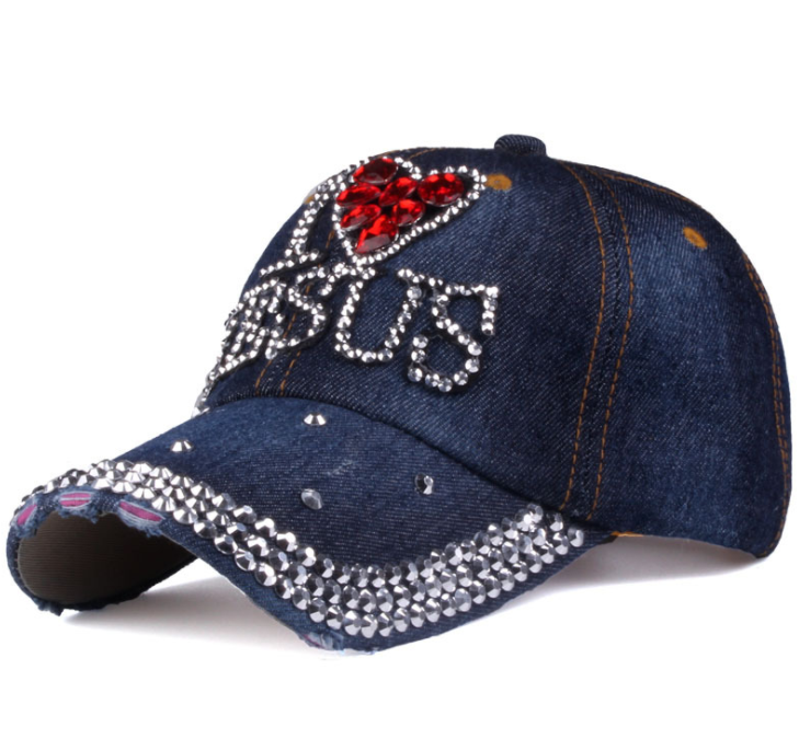 "I Love Jesus" stone Cap > Hats , Caps > Mezon Handbags
