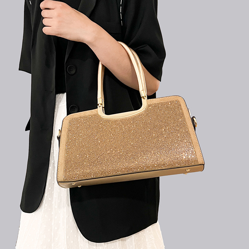 Top Handle Mesh Rhinestone Satchel Purse > Satchel > Mezon Handbags