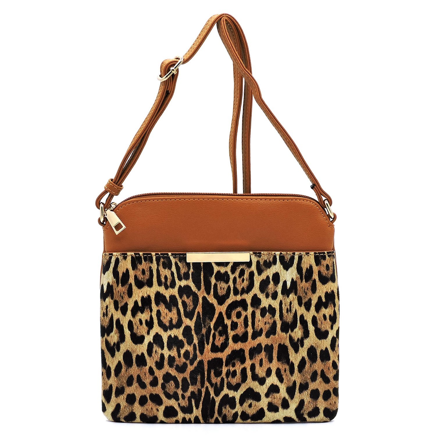 FRONT POCKET LEOPARD PRINT CROSS BODY FW-LM19577 > Fashion Handbags ...