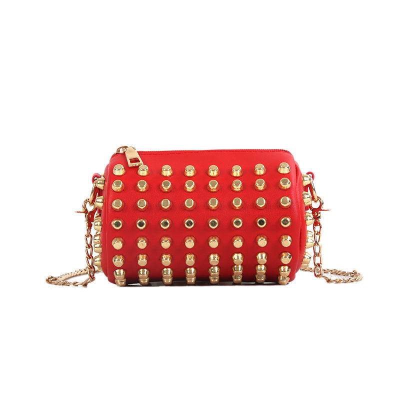 Mini Studded Spiked Bucket Cross-body Bag > Fashion Handbags > Mezon ...