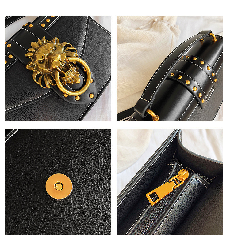 Lion head Buckle Handbags > Shoulder Bags, Backpack > Mezon Handbags