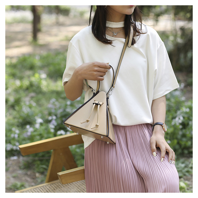 Drawstring Pyramid Bag > Satchel > Mezon Handbags