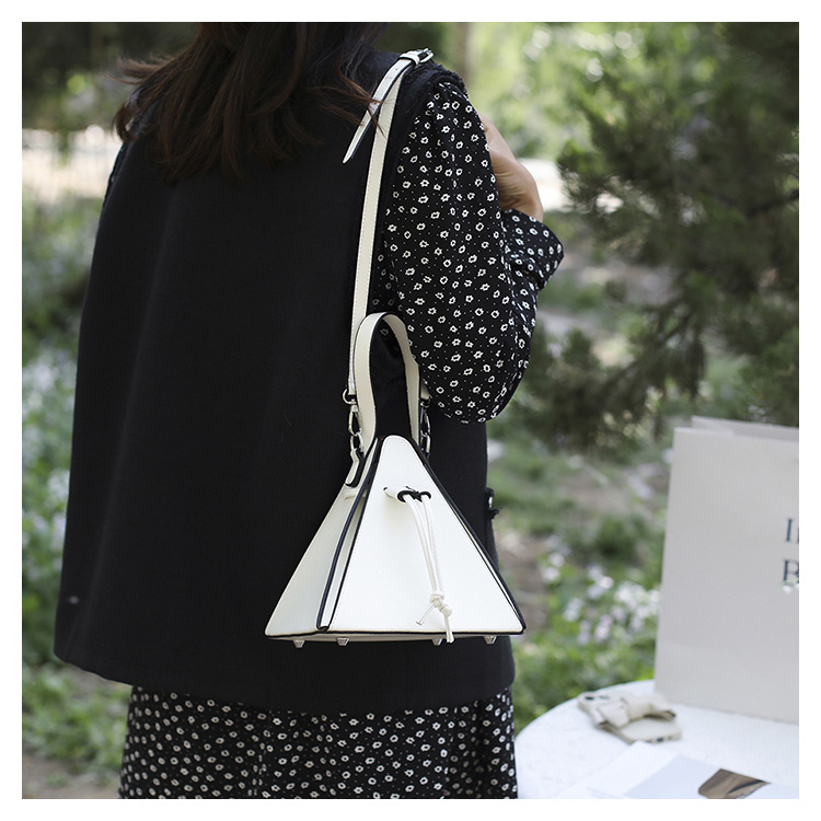 Drawstring Pyramid Bag > Satchel > Mezon Handbags