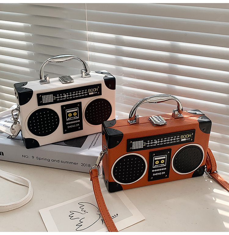 Mini Boombox Theme Novelty Bag > Satchel > Mezon Handbags