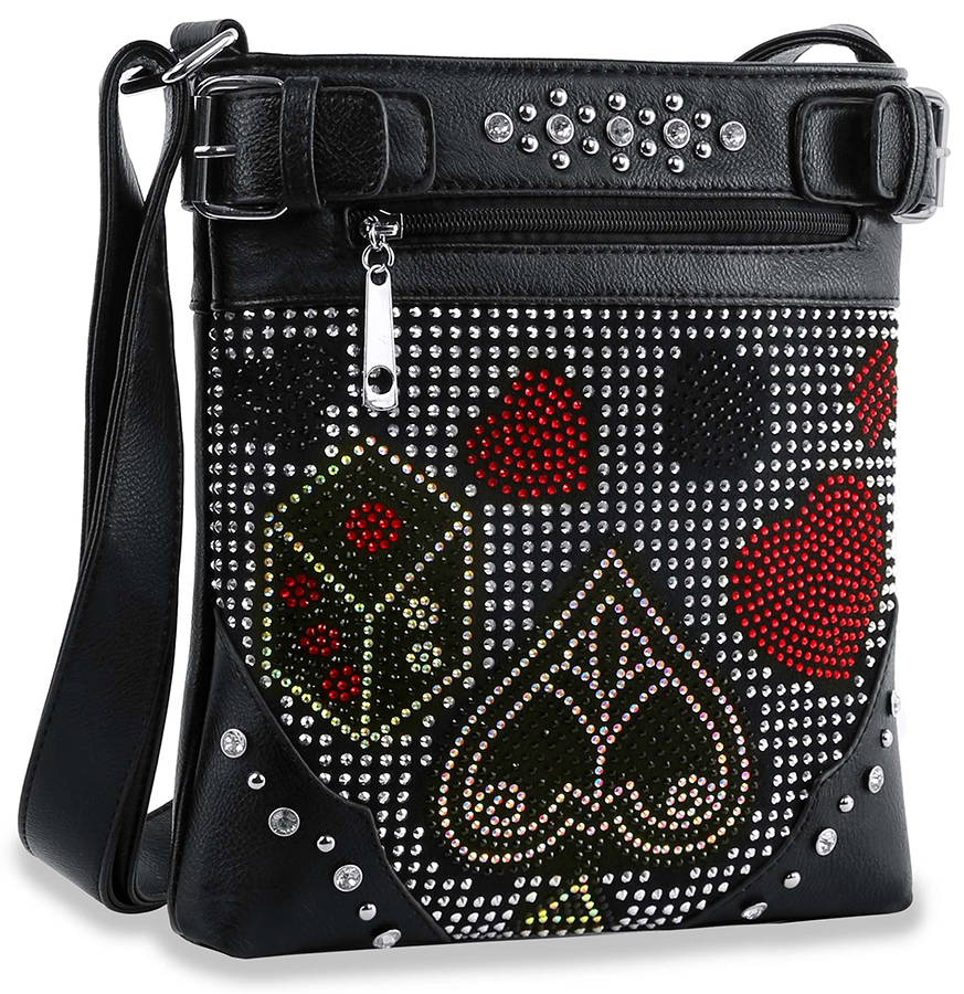 Gaming Emblems Crossbody Sling > Rhinestone Bags > Mezon Handbags