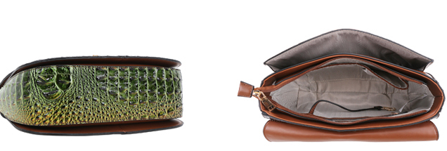 2 in 1 Large Crocodile Twist Lock Tie-dyed Satchel Wallet Set > Croc ...