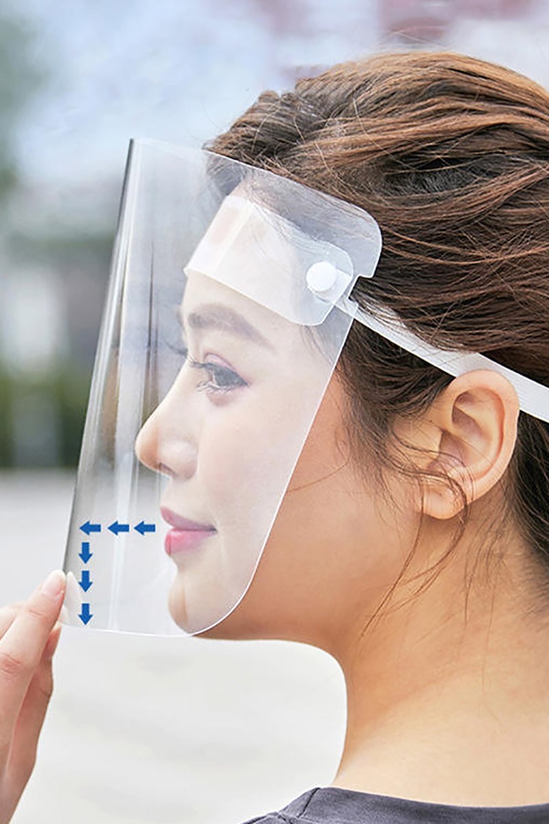 TRANSPARENT DETACHABLE MEDICAL DENTAL FULL FACE SHIELD FACE MASK FE-BFS ...