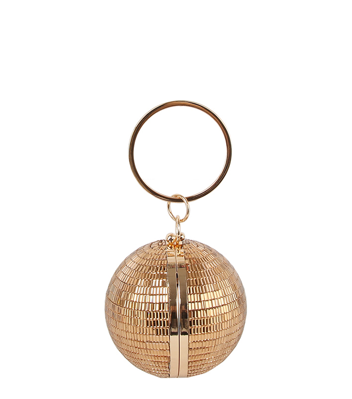 Mirror Ball Clutch Crossbody Bag > Rhinestone Bags > Mezon Handbags