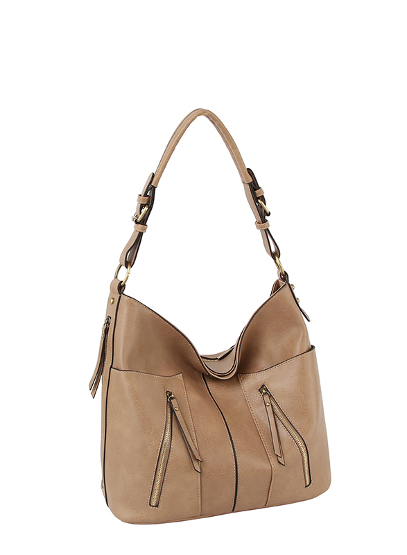 Fashion Zip Shoulder Bag Hobo > Fashion Handbags > Mezon Handbags