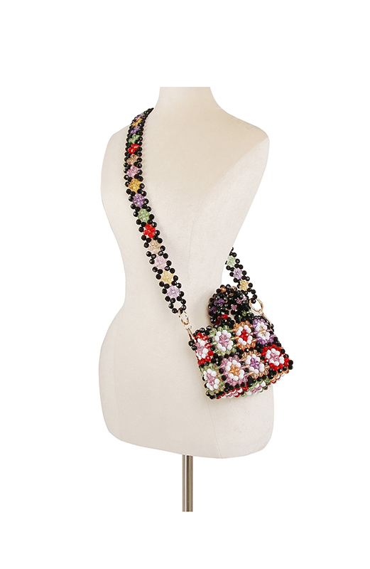 Crystal Beaded Flower Bag > Fashion Handbags > Mezon Handbags
