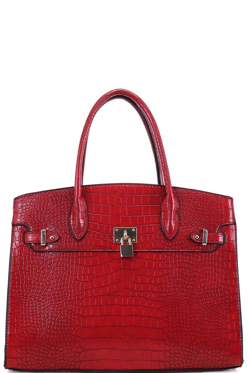 2 IN 1 CROCO PATTERN SATCHEL WITH WALLET JY-MS-1309-JS > Satchel ...
