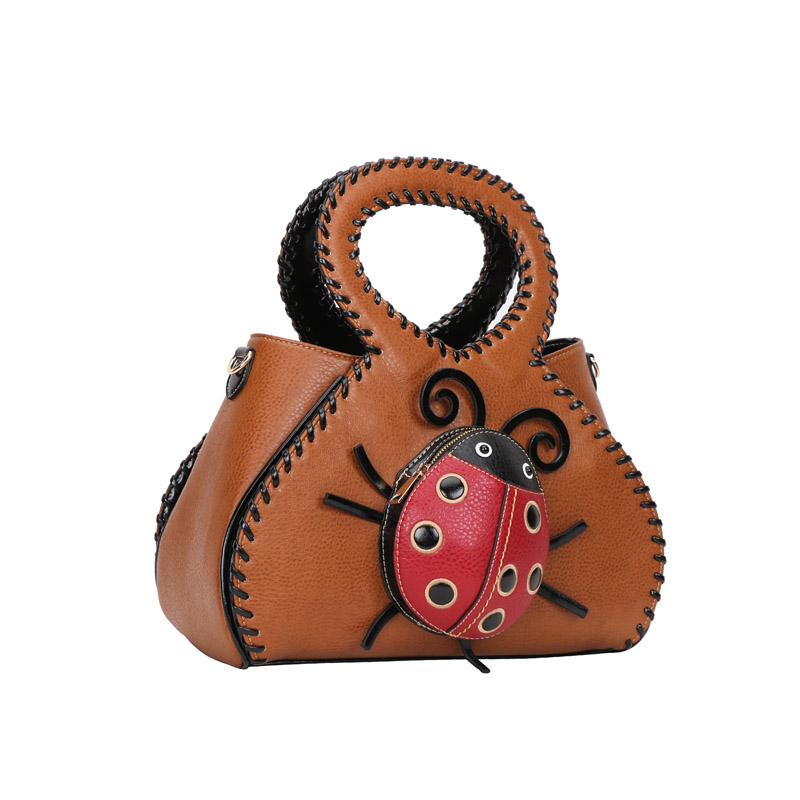 Lady Bug Handmade Stitched Satchel > Boutique Handbags > Mezon Handbags