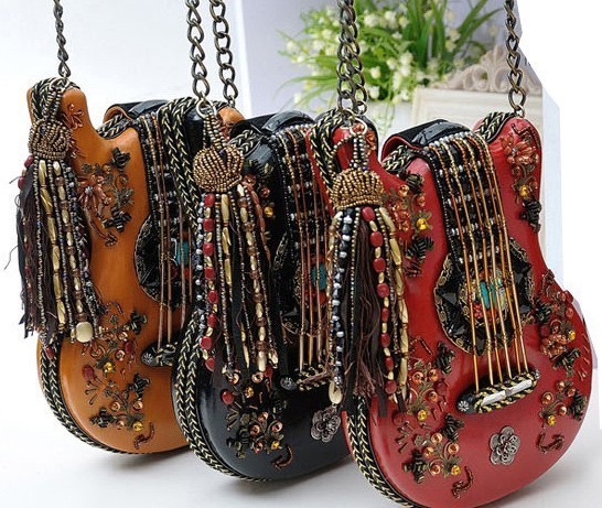 Handmade Guitar Design Ladies Cross-body Bags > Fashion Handbags ...