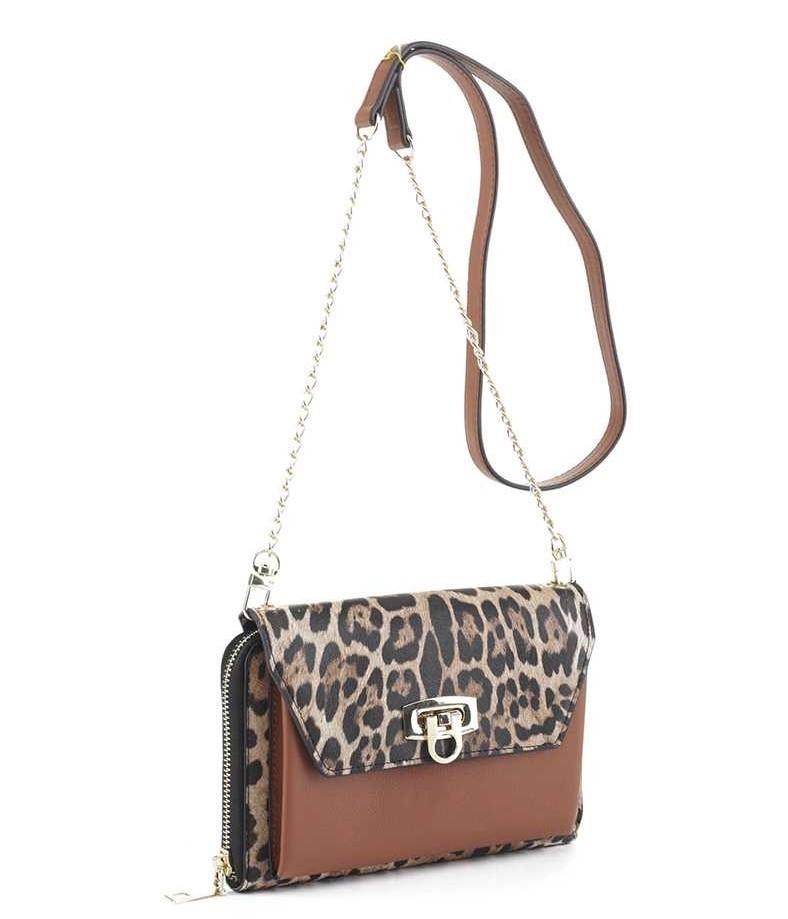 MODERN LEOPARD PRINT CROSSBODY BAG JY-WL-1157-LEO > Croc & Animal Print ...