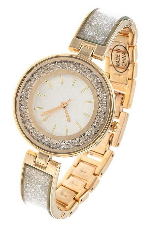 FASHION CRYSTAL FACE ACCENT WATCH AB-179793 > Watches > Mezon Handbags