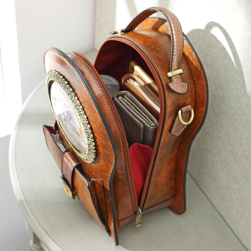 Functional Clock Face Backpack Shoulder Handbag > Boutique Handbags ...