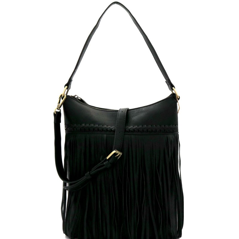 CHILLX Fringed Hobo Cross Body MH-LHU199 > Boutique Handbags > Mezon ...
