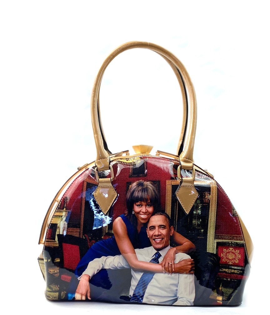PRESIDENT OBAMA & MICHELLE OBAMA ROYALTY SATCHEL > Boutique Handbags ...