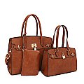 3 in-1 Twin Tote-Satchel Value Set and wallet > Satchel > Mezon Handbags
