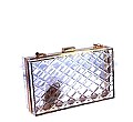 CLEAR ACRYLIC BOX CLUTCH WITH CHAIN > Boutique Handbags > Mezon Handbags