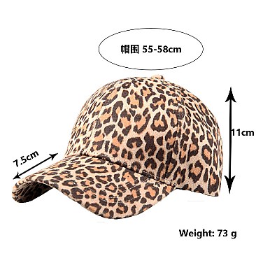 Leopard Print Cap > Hats , Caps > Mezon Handbags