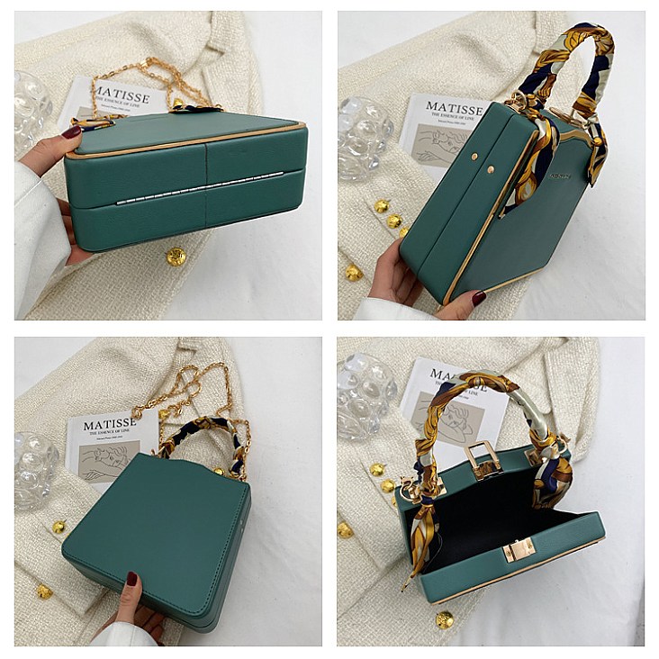 Scarfed Fancy Satchel Boutique Bag > Boutique Handbags > Mezon Handbags