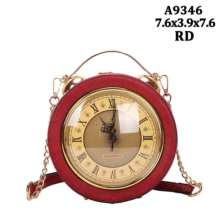 Vintage Real Clock Shoulder Handbags A9346 > Shoulder Bags, Backpack ...