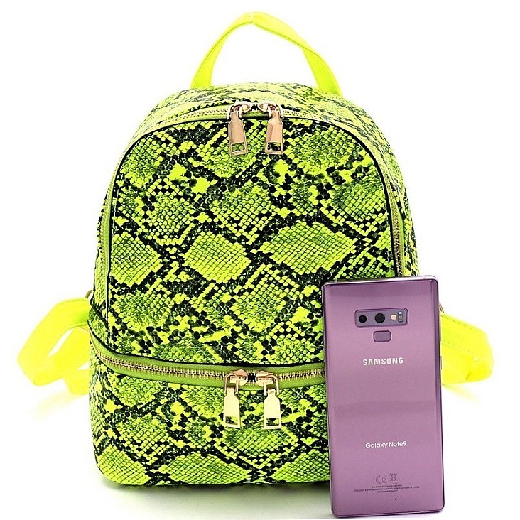 FASHIONABLE SNAKE PRINT BACKPACK MH-PP6898 > Fashion Handbags > Mezon ...