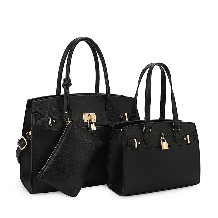 3 in-1 Twin Tote-Satchel Value Set and wallet > Satchel > Mezon Handbags
