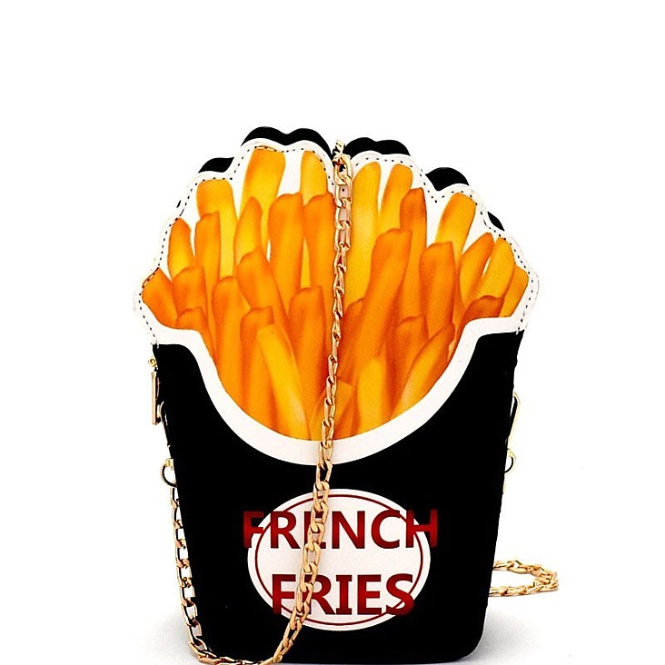 NOV012-LP French Fries Theme Fun Novelty Cross Body > Fashion Handbags ...