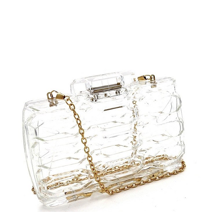 NEON ACRYLIC EVENING CLUTCH MH-PPC6589 > Fashion Handbags > Mezon Handbags