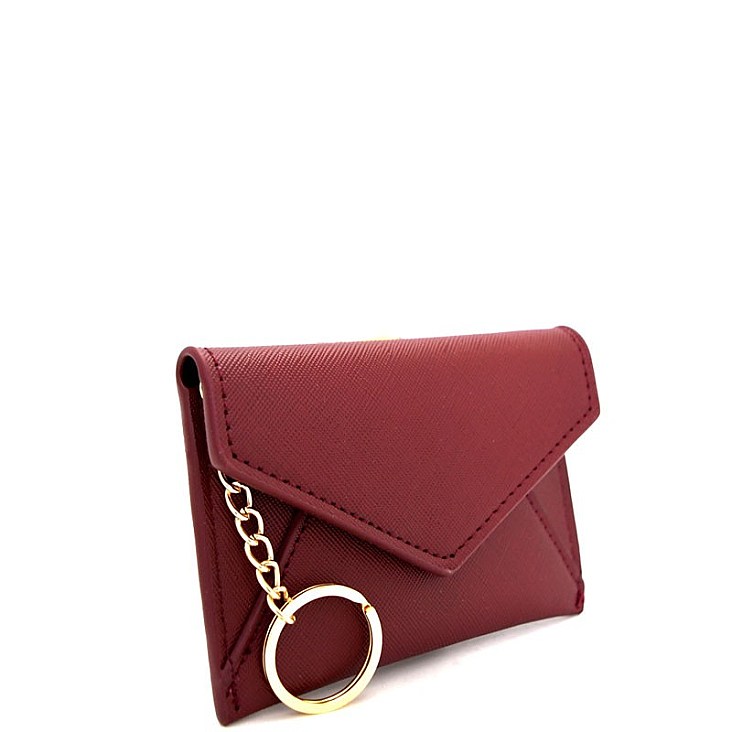 WLW48860-LP Madison West Saffiano Envelope Credit Card Case Wallet with ...