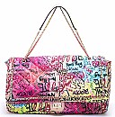 Graffiti Oversize Shoulder Bag > Graffiti Handbag > Mezon Handbags