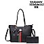 Striped Queen Bee Accent Tote Wallet Set SH-8604W > Wallets > Mezon ...