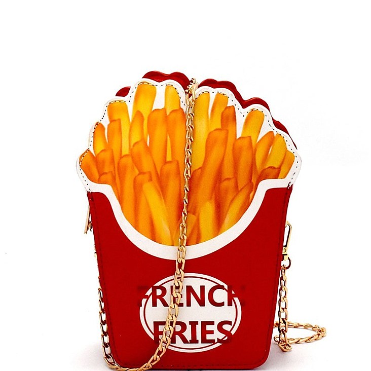 NOV012-LP French Fries Theme Fun Novelty Cross Body > Fashion Handbags ...